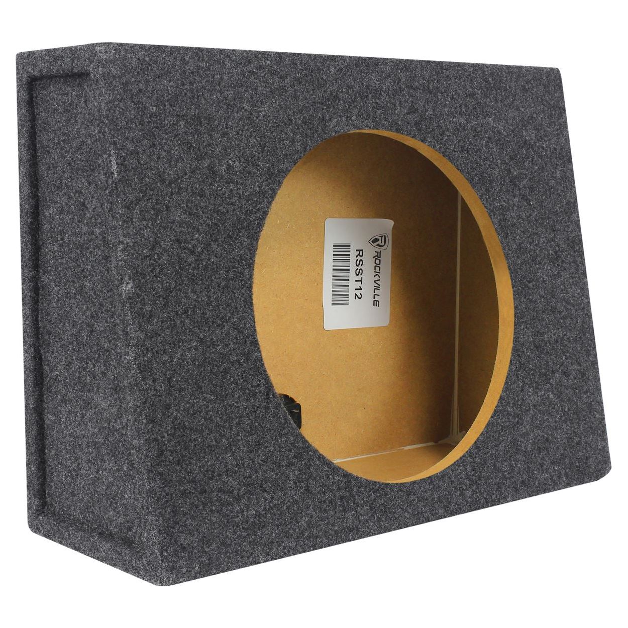 Rockville Shallow Box Enclosure For Rockford Fosgate P3SD4-12 12" Slim ...