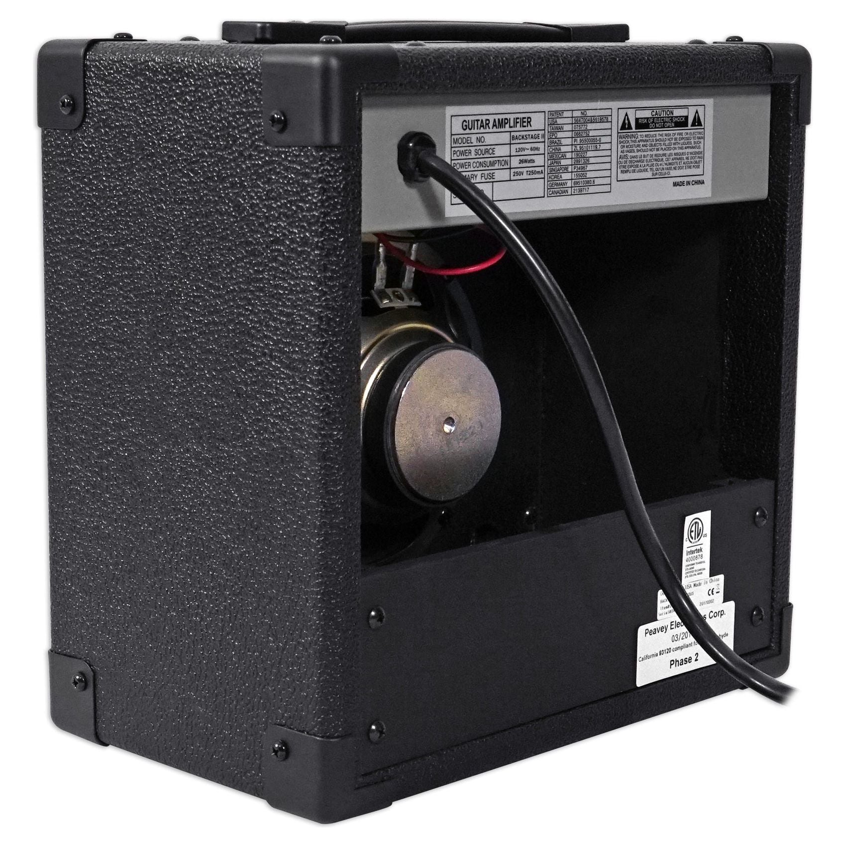 Peavey Backstage 10w Combo Guitar Amplifier+2 Switchable Channels + Gu ...