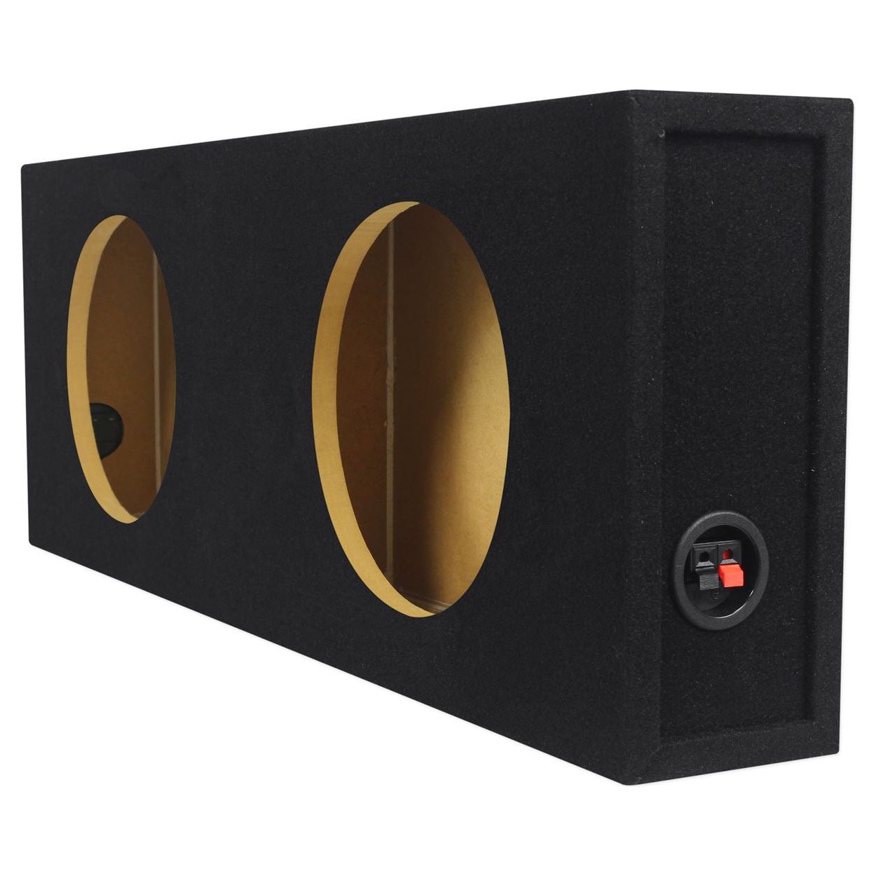 Rockville Shallow Sub Box Enclosure For (2) Kicker 43CVT104 10" Slim ...